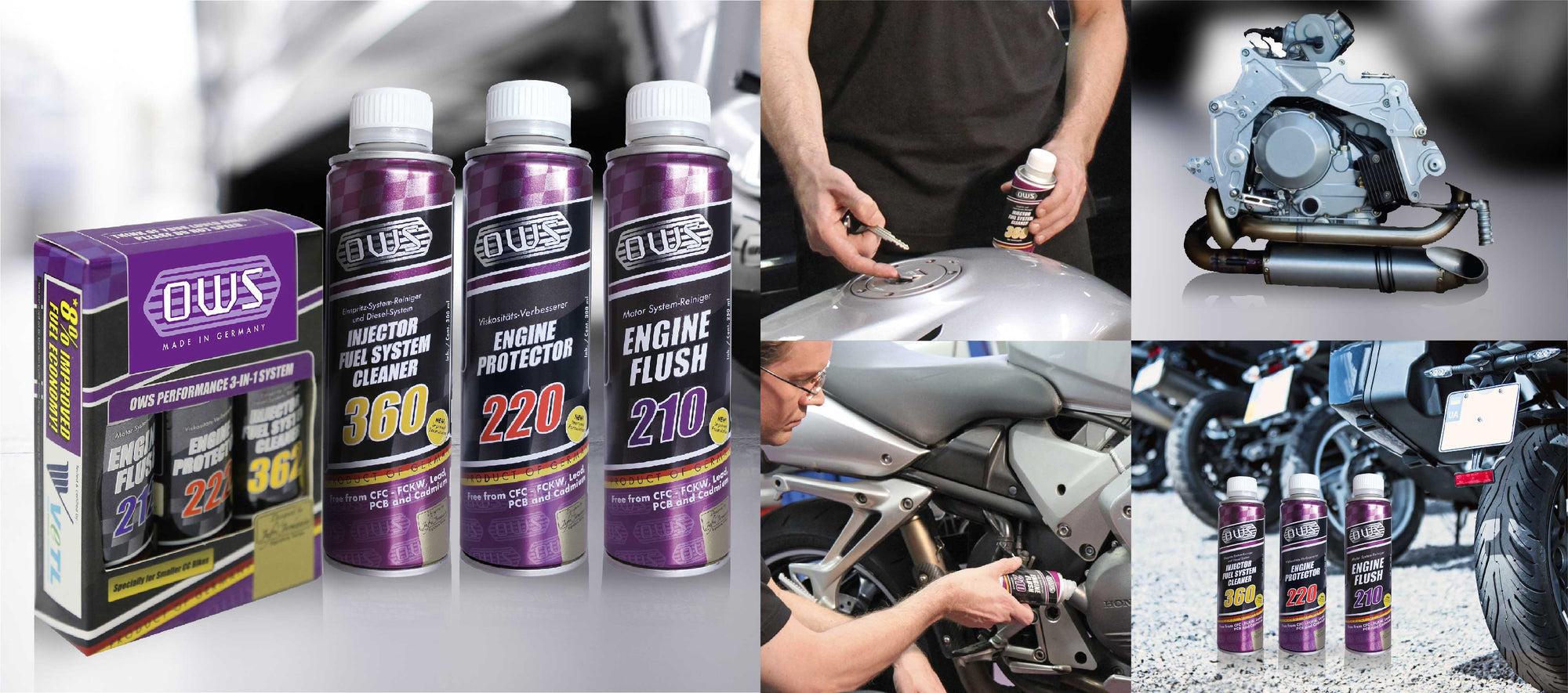 High Performance Motorcycle Additives – OWS Asia Pacific